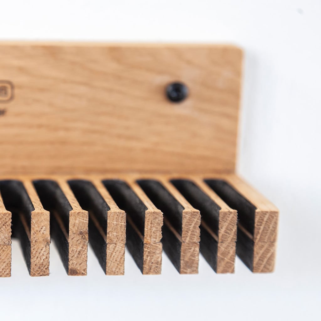 Patch cable holder in solid Oak and/or patch cables - 2 Many Synths