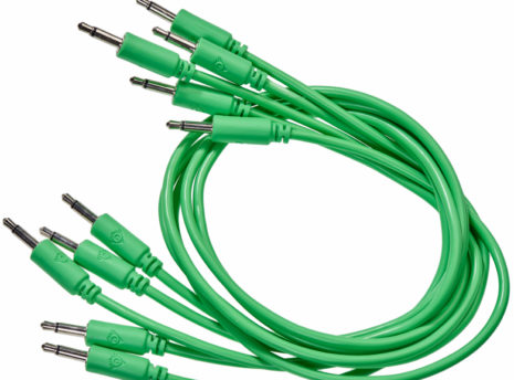 set of 5 green cables - 2 Many Synths