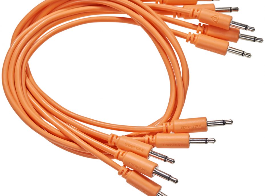 set of 5 orange cables - 2 Many Synths
